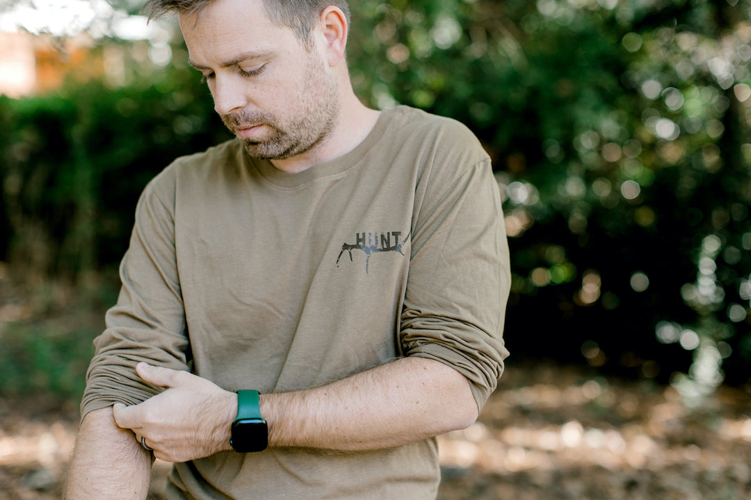 Hunt Antler Mens Long Sleeve Coyote – Live Life Clothing Co